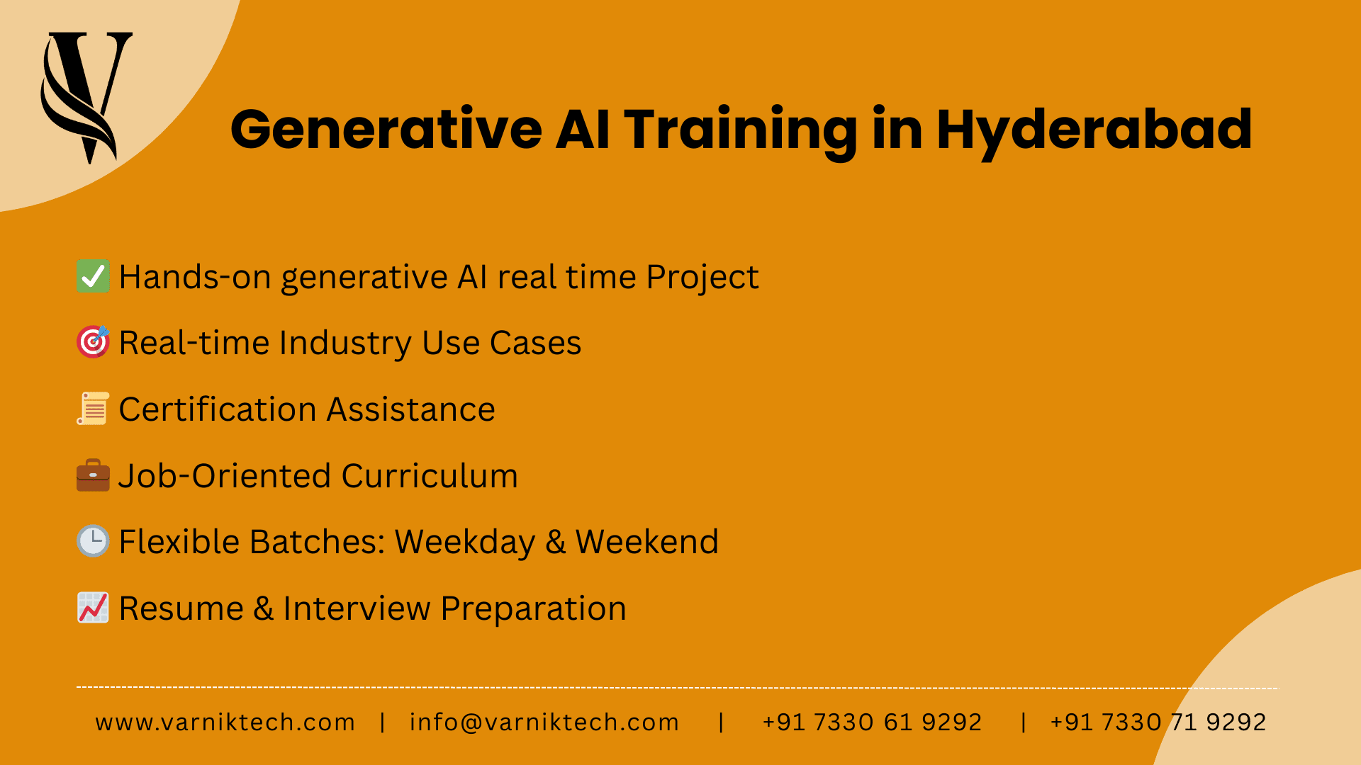 Generative AI Training in Hyderabad: Hands-On Projects
